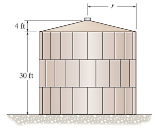 Solved: Determine The Outside Surface Area Of The Storage ... | Chegg.com