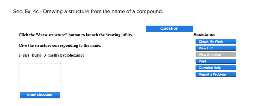 Solved Drawing a structure from the name of a compound. | Chegg.com