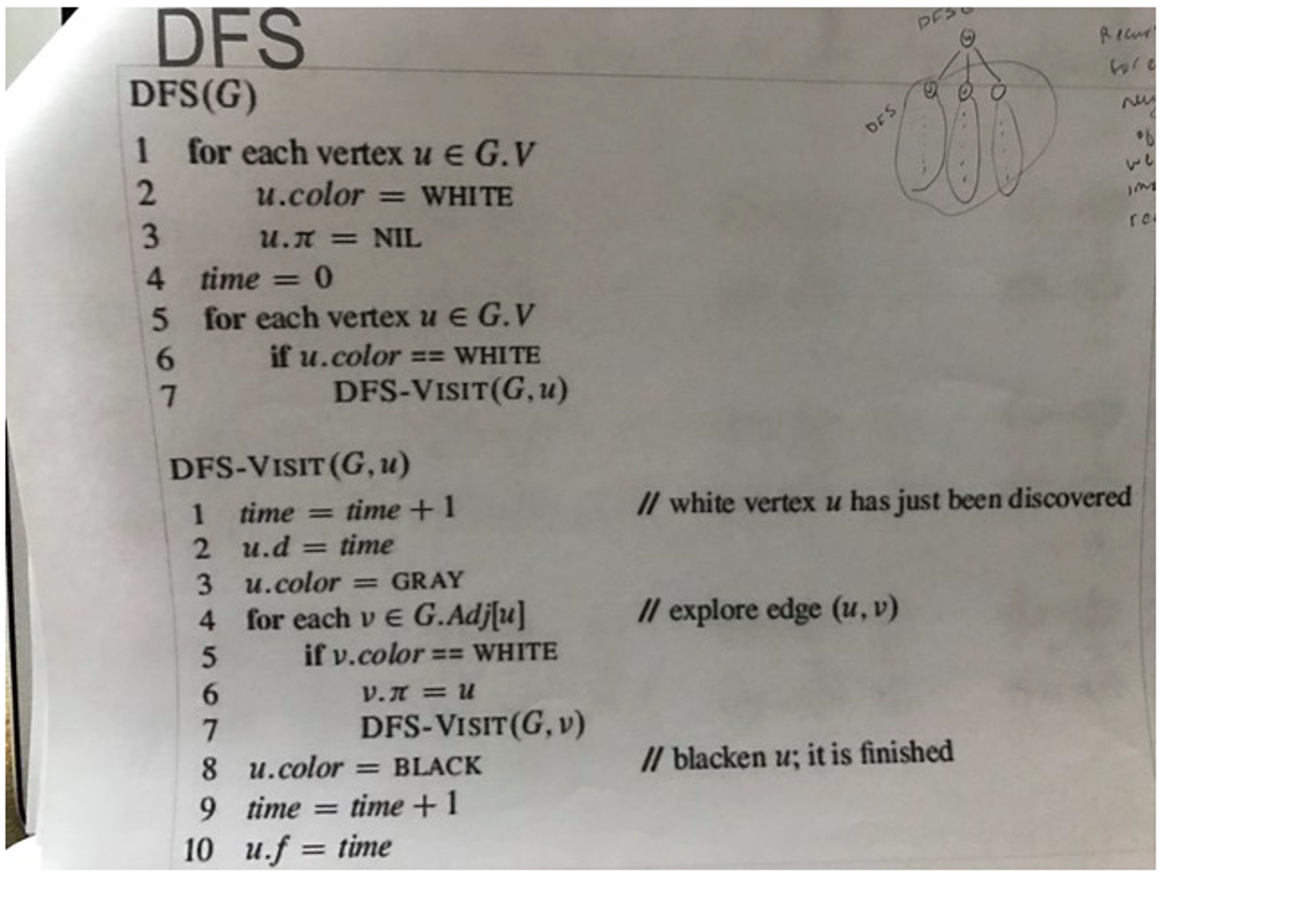 Solved I'm studying DFS (depth first search) in my theory of | Chegg.com