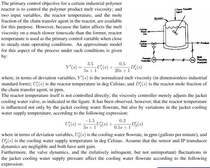 Transfer functions and IMC | Chegg.com