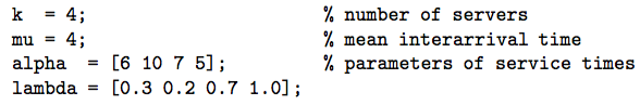 Example: simulation of a multiserver queuing system | Chegg.com