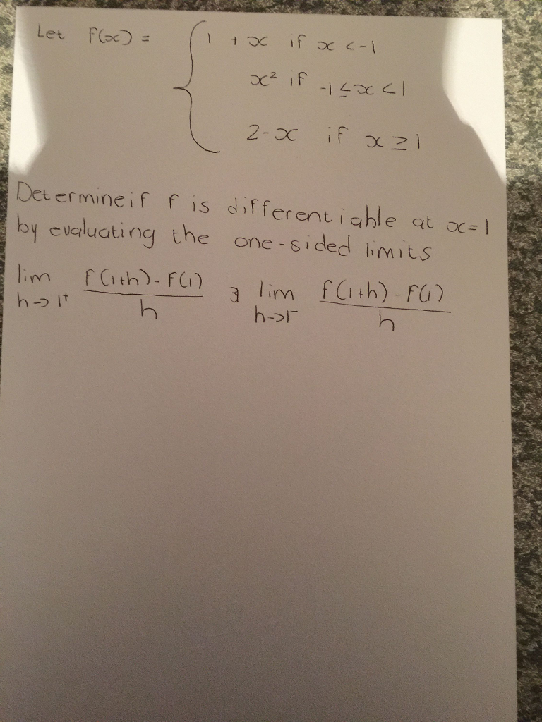 Solved Let f(x) = {1 + x if x