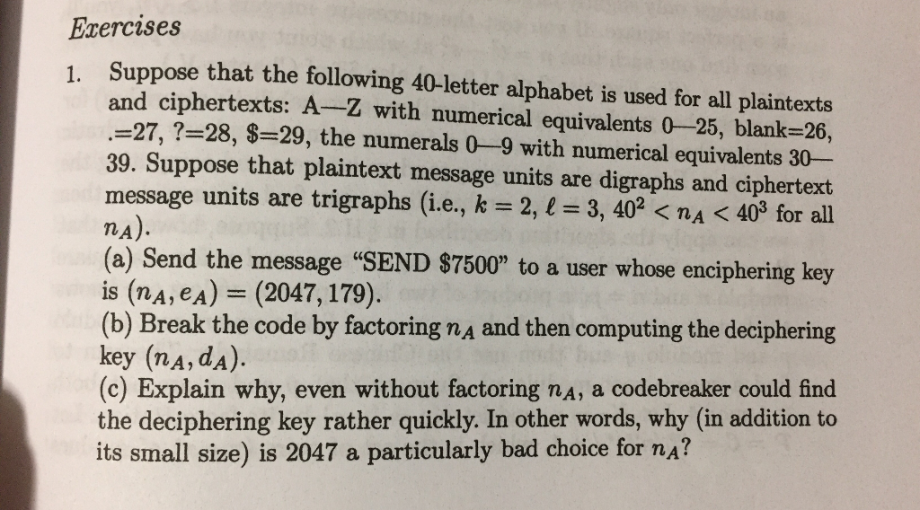 Solved Suppose that the following 40-letter alphabet is used | Chegg ...