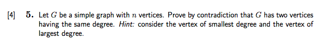 Solved Let G be a simple graph with n vertices. Prove by | Chegg.com