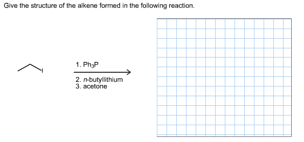 Solved Give the structure of the alkene formed in the | Chegg.com