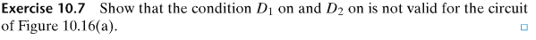 Solved Show that the condition D1 on and D2 on is not valid | Chegg.com