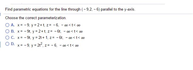 Solved Find parametric equations for the line through | Chegg.com