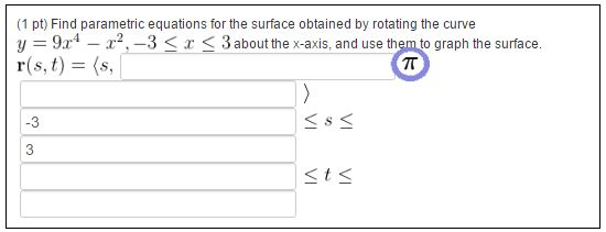 Solved Find parametric equations for the surface obtained by | Chegg.com