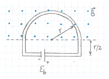 Solved The figure below shows a conducting loop consisting | Chegg.com