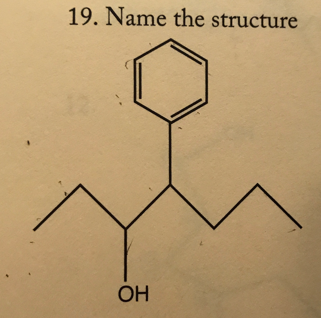 Solved 19. Name the structure OH | Chegg.com