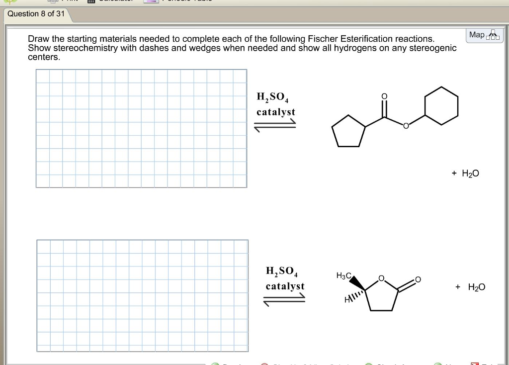 Solved 7) A Fischer esterification reaction is shown below | Chegg.com