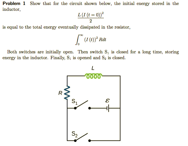 Solved Problem 1 Show that for the circuit shown below, the | Chegg.com