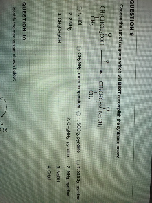 Solved Choose the set of reagents which will BEST accomplish | Chegg.com