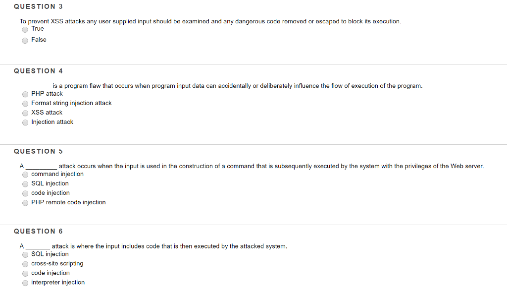Solved Question 3 To Prevent Xss Attacks Any User Supplied