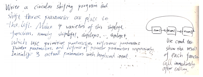 Solved Rotate Left Shift C++ Program: The user input is a 3 | Chegg.com