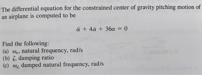 Solved The differential equation for the constrained center | Chegg.com