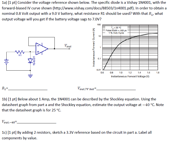 diode voltage reference | Chegg.com
