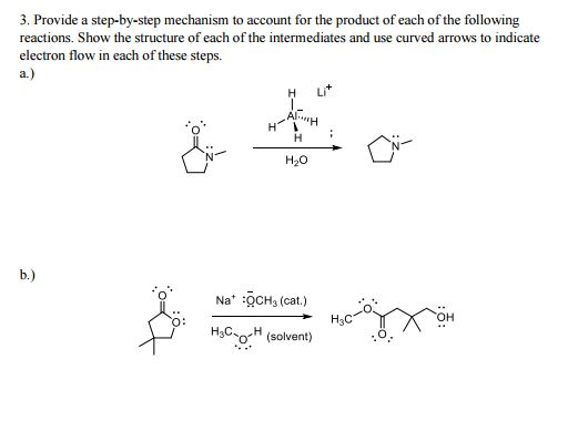Solved Provide a step-by-step mechanism to account for the | Chegg.com