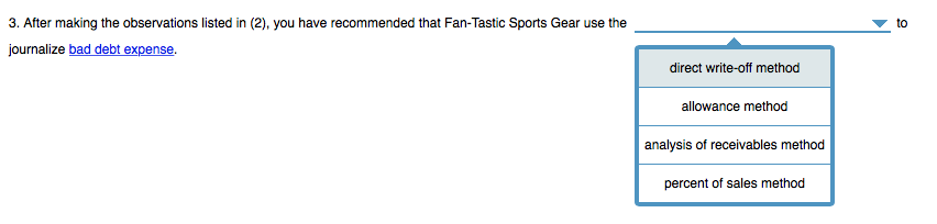 Solved Fan-Tastic Sports Gear You have just been hired as | Chegg.com