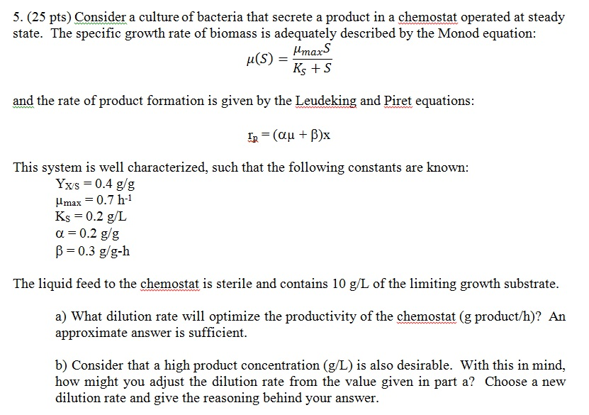 Consider A Culture Of Bacteria That Secrete A Product