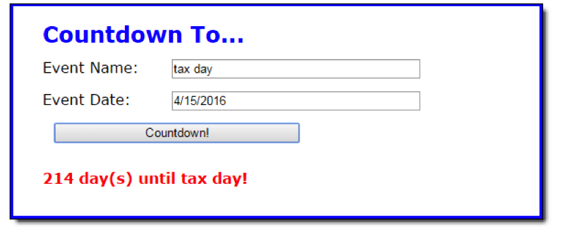 Solved Convert the countdown application to functions: | Chegg.com