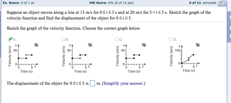 Solved Suppose An Object Moves Along A Line At 13 M S For