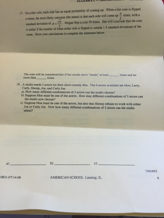 Solved 17 and 18 | Chegg.com