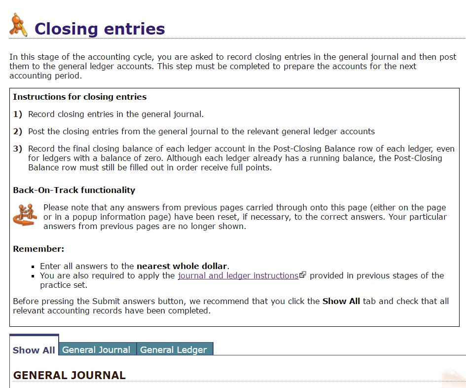 Solved Closing entries In this stage of the accounting | Chegg.com