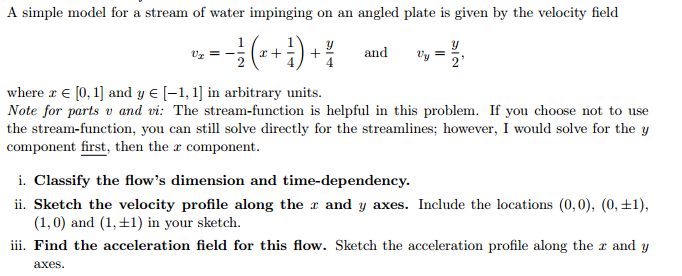 Solved A simple model for a stream of water impinging on an | Chegg.com