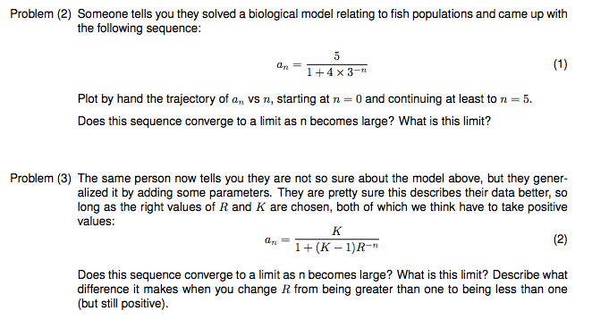 Solved Someone tells you they solved a biological model | Chegg.com