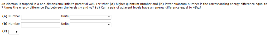 Solved An Electron Is Trapped In A One Dimensional Infinite