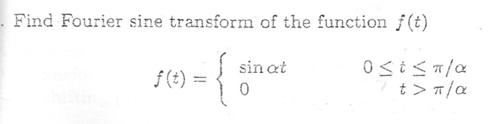 Solved Find Fourier transform of the function f(t) f(t) = | Chegg.com
