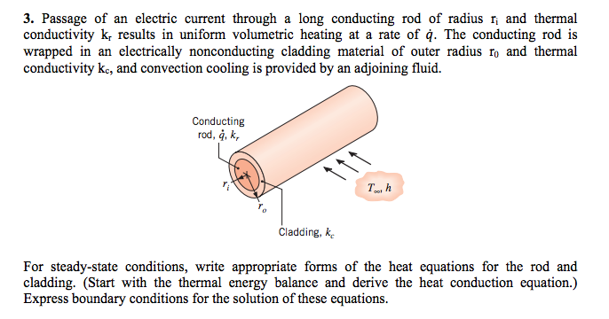 Solved 3. Passage of an electric current through a long | Chegg.com