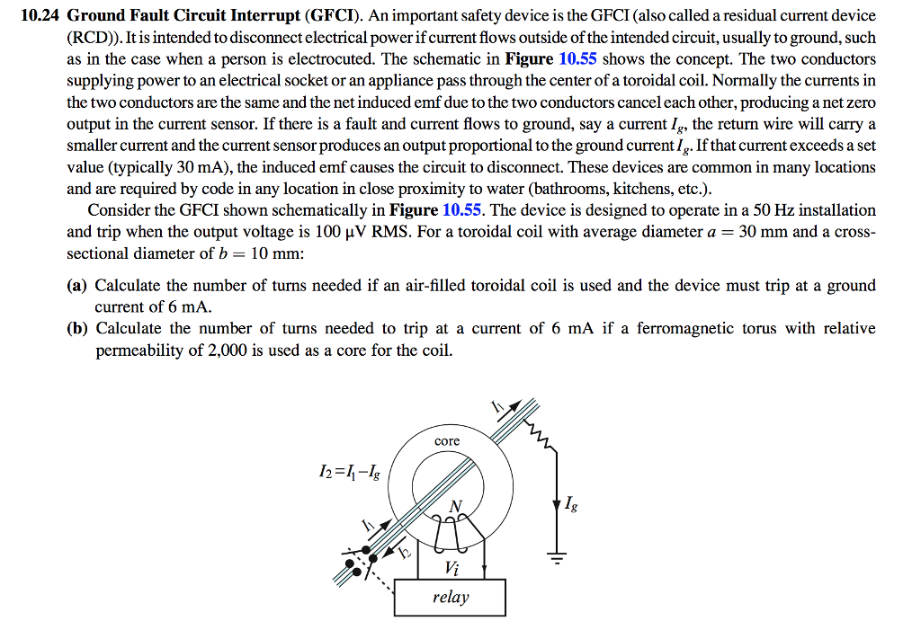 Ground Fault Circuit Interrupt (GFCI). An important | Chegg.com