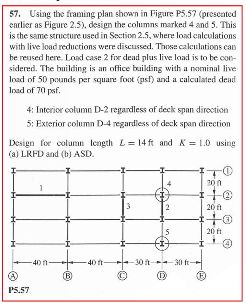 Solved For the framing plan shown for a two-story building, | Chegg.com