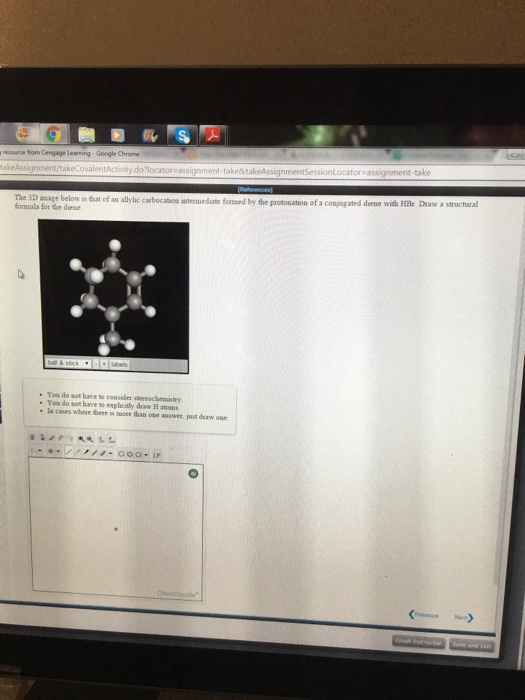 Solved The 3D image below is that of an allylic carbocation | Chegg.com
