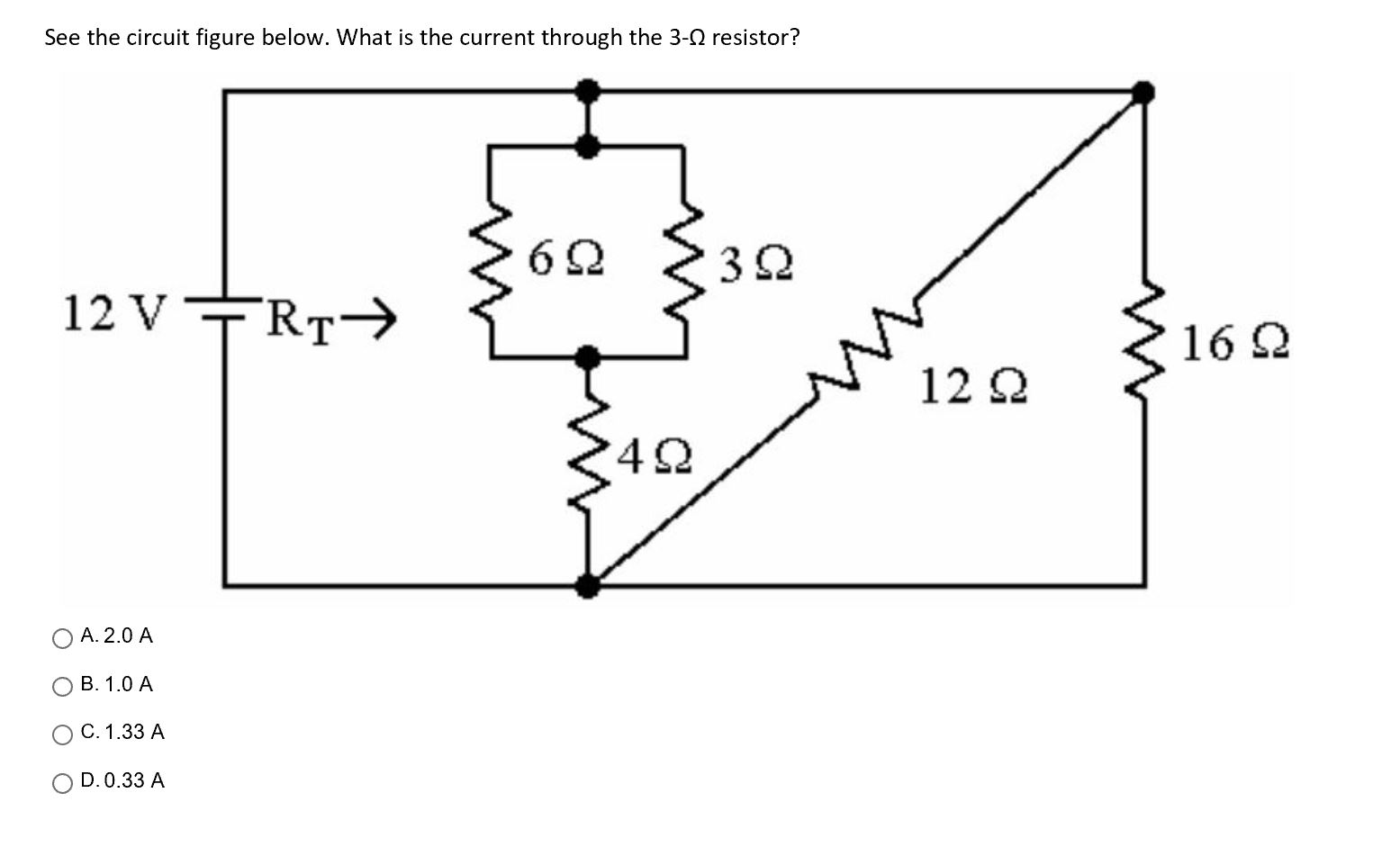 Solved See the circuit figure below. What is the current | Chegg.com