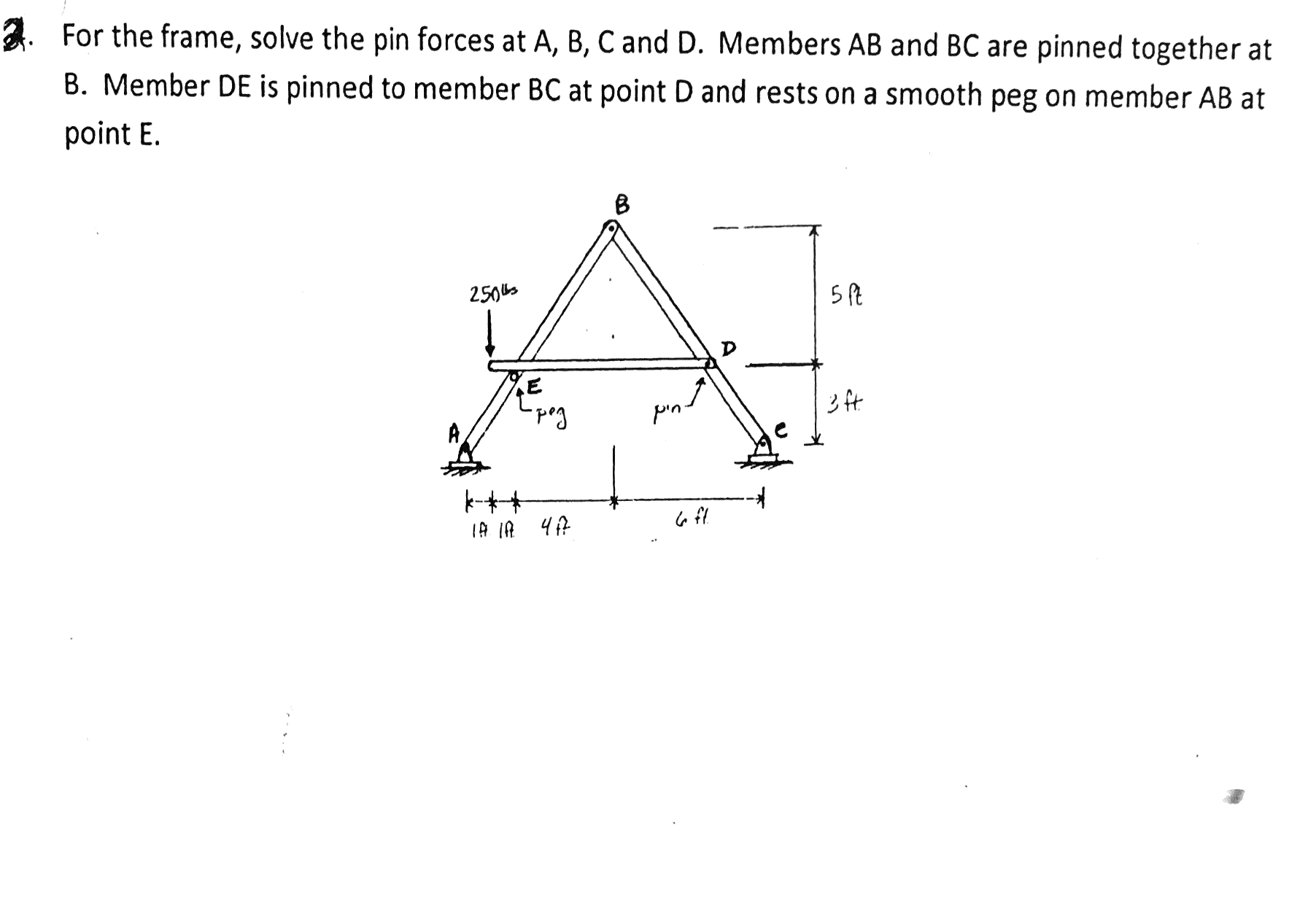 Solved A statics question please show steps so i understand | Chegg.com