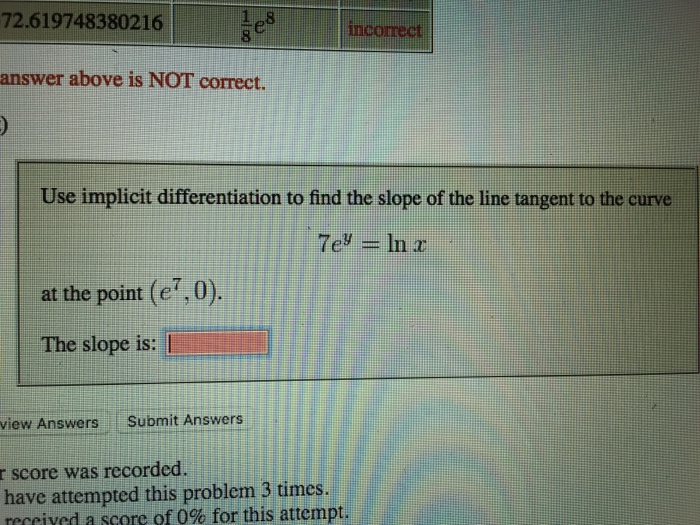 Solved Use implicit differentiation to find the slope of the | Chegg.com