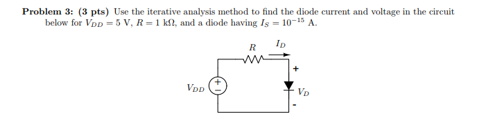 Solved Problem 3 3 Pts Use The Iterative Analysis Method