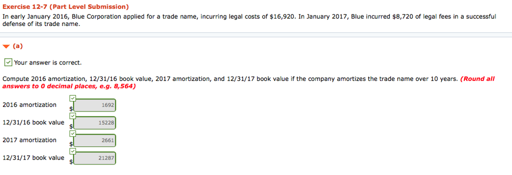 Solved Exercise 12-7 (Part Level Submission) In early | Chegg.com