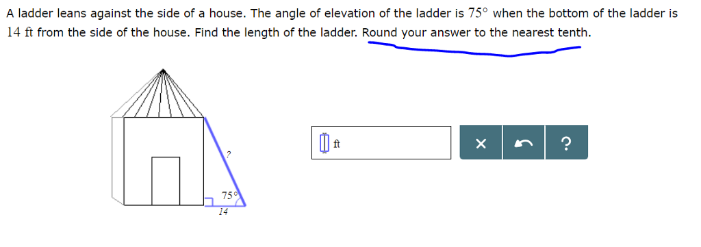 Solved A ladder leans against the side of a house. The angle | Chegg.com