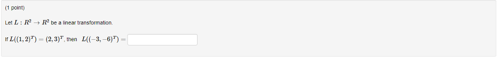 Solved Let L: R^2 rightarrow R^2 be a linear transformation. | Chegg.com