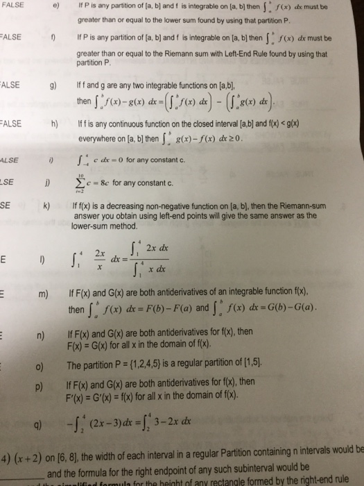 Solved TRUE or FALSE. Circle the correct answer. >f; | Chegg.com