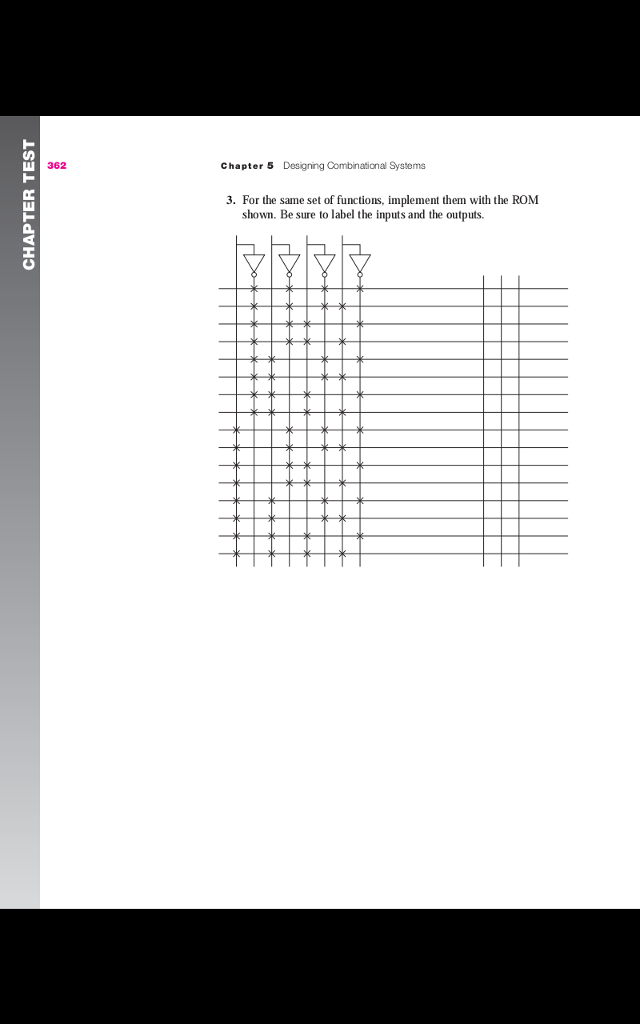 Solved 362 Chapter 5 Designing Combinational Systems 3. For | Chegg.com