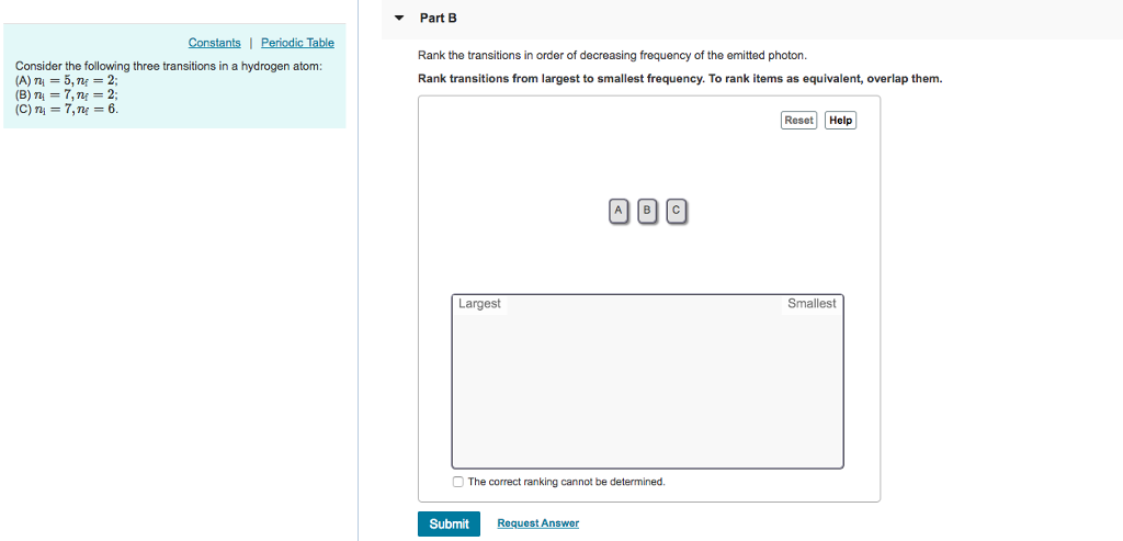 Solved ? Part B Constants| Periodic Table Rank the | Chegg.com Solved ? Part B Constants| Periodic Table Rank the | Chegg.com