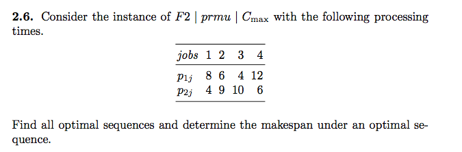 Solved Problem From The Book Scheduling Theory Algorithms