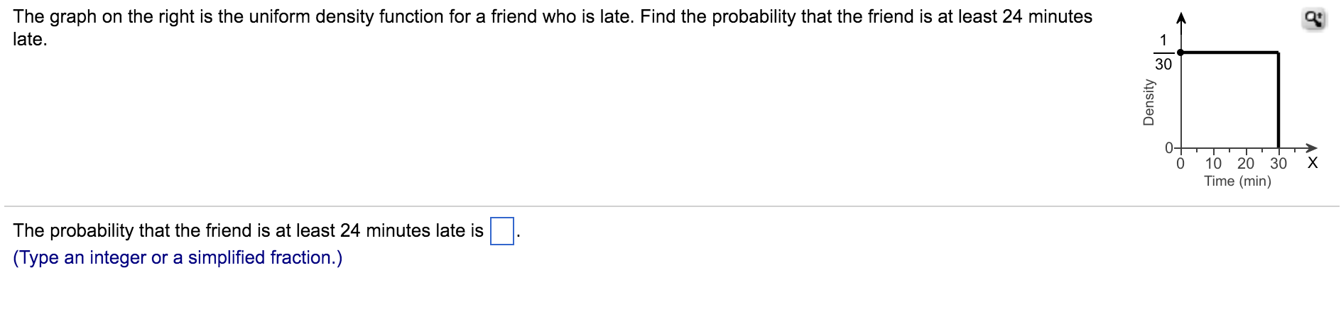 Solved The graph on the right is the uniform density | Chegg.com