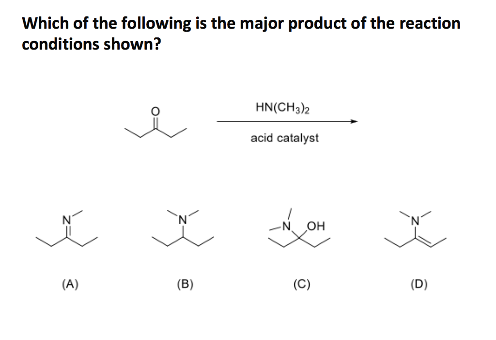 Solved Which of the following is the major product of the | Chegg.com