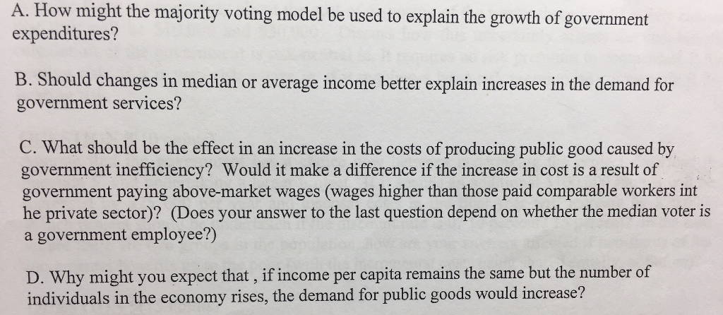 Solved A. How ight the majority voting model be used to | Chegg.com